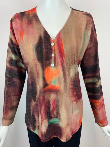 Nally & Millie | Tops | New Nally Millie Fall Feels Top In Multi | Poshmark